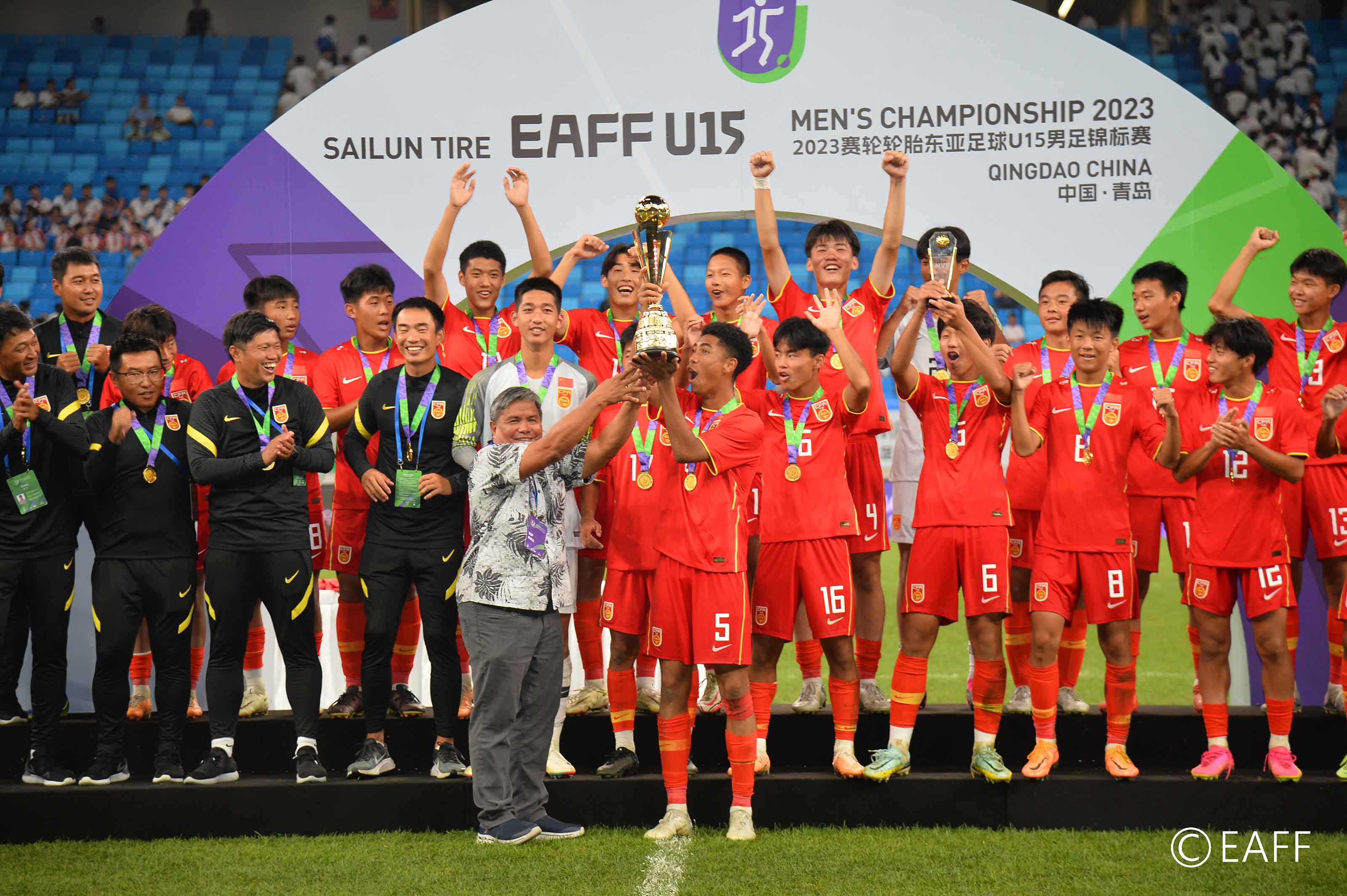点球登鼎！中国U15国足夺得东亚足球锦标赛冠军
